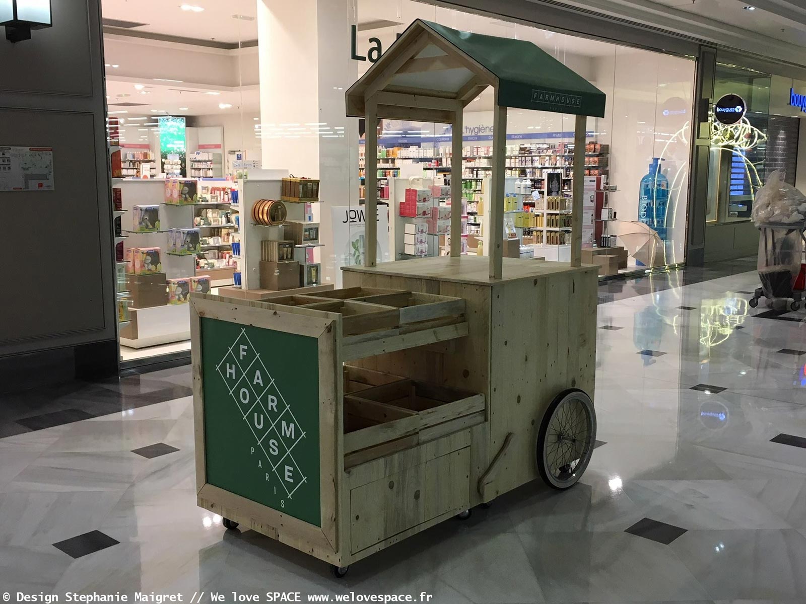 Retail design Pop-up store pour la marque FARMHOUSE - Agence We Love Space